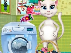 Angela Is Washing Her Clothes game play free online