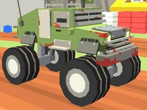 Blocky Monster Trucks game play free online