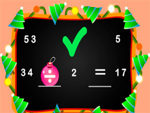 Christmas Math game play free online