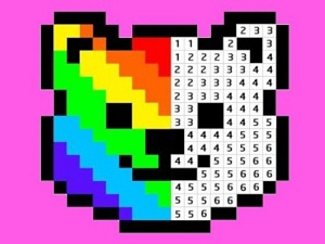 Coloring by Numbers: Pixel House game play free online