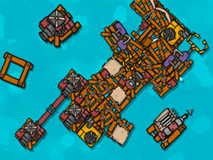 Craft Raft Battle IO game play free online