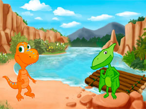 Dinosaurtrain River Run game play free online