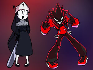 FNF: Agoti and Taki Sing Crucify [mod] play` game play free online