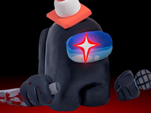 FNF / Black Sings Defeat but in Clay [Lights Down] game play free online