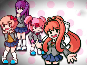 FNF: Doki Doki Takeover (DDLC) game play free online