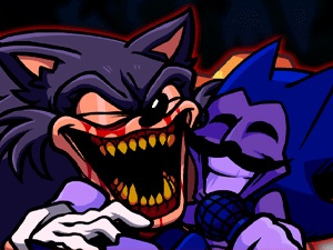 FNF vs Majin Sonic & Lord X Sings Blood Red Snow game play free online