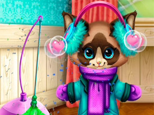 Kitten Games online, play games with cute little kittens free