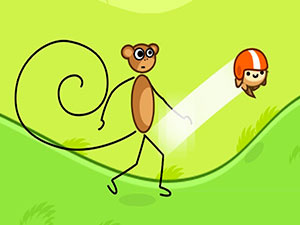 Monkey Kick game play free online