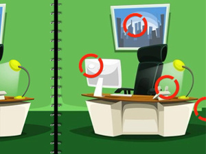 Office Spot The Differences game play free online