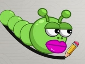 Save The Worm: Draw Puzzle game play free online