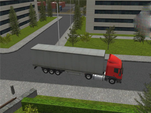 Semi Driver Trailer Parking 3D game play free online