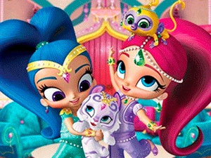 Shimmer And Shine Flip And Match game play free online