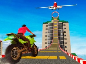 Sky Bike Stunt 3D game play free online