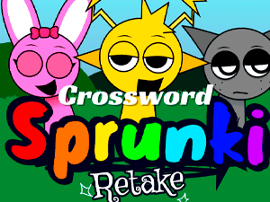 Sprunki Retake Crossword game play free online