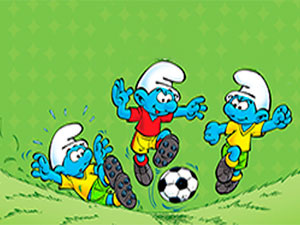 The Smurfs`Football Match game play free online