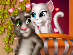 Tom & Angela Kissing game play free online