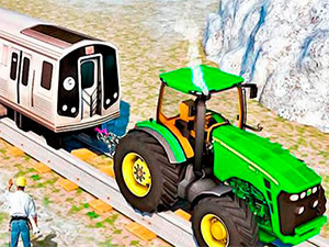 Tractor Chained Towing Train 2018 game play free online