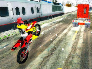 Trail Bike vs Train Race game play free online