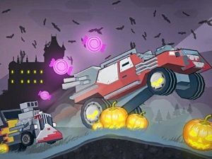 Uphill Halloween Racing game play free online