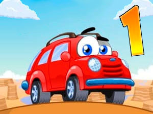Wheely Car Games play online, Wheely red car free game