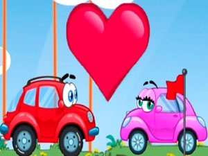 Wheely Car Games play online, Wheely red car free game