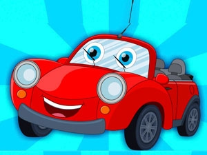 Wheely Car Games play online, Wheely red car free game