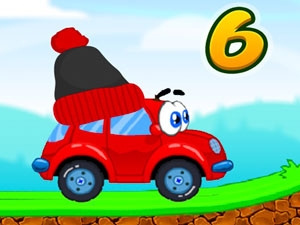 Wheely Car Games play online, Wheely red car free game